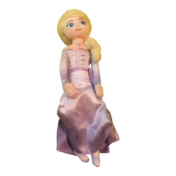 Disney | Toys | Disney Frozen 2 Movie Elsa Plush Doll 29 Lavender ...